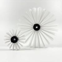 China Industry Nylon Epoxy Coating Rotary Brush For Pipe Cleaning And Spraying for sale