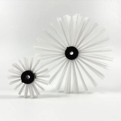 China Industry Nylon Epoxy Coating Rotary Brush For Pipe Cleaning And Spraying for sale