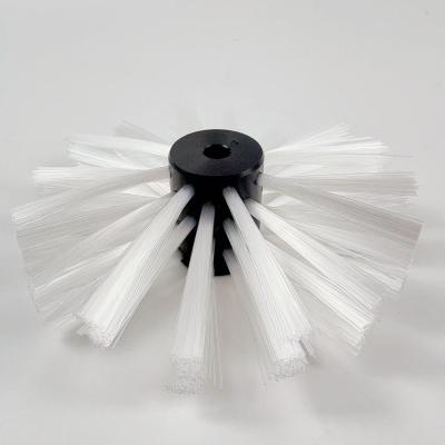 China Hollow Round Cylinder Coating Wheel Brush For Cleaning Oil Pipeline Cement Joint for sale