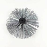 China Industrial Pipe Coating Cleaning Brush With Carbon Abrasive Nylon Bristles POM Core for sale