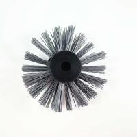 China POM Core Carbon Abrasive Nylon Pipe Coating Cleaning Brush For Industrial Cleaning for sale