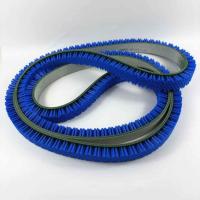 China Flexible Staple Set Conveyor Belt Brush For Textile Industry Polishing And Cleaning for sale