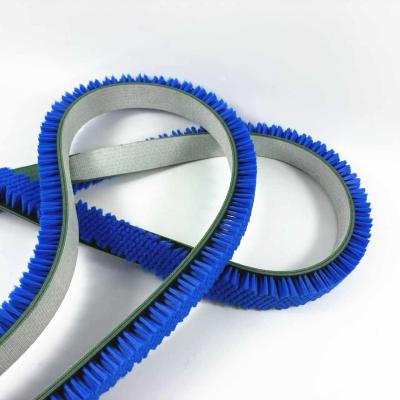 China Powerful Nylon Belt Brush Debris Removal Brush For Conveyor Cleaning for sale