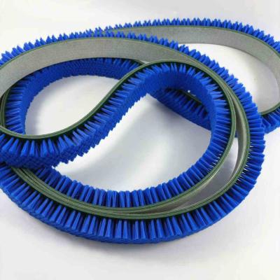 China Nylon Conveyor Belt Cleaning Brush Wear Resistant With Rubber Or PVC Base for sale
