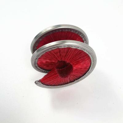 China Industrial Inner Wound Spring Spiral Brush Office Furniture Chain Cleaning Brush for sale