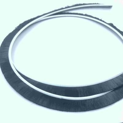 China Plastic Back Flexible Strip Brushes / Self Adhesive Brush Seal for sale