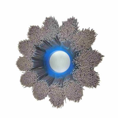 China Abrasive Nylon Disc Brush For Car Wheel Deburring Hub Polishing for sale