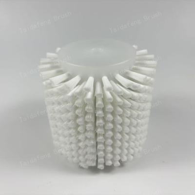 China Strong Rotating Cylinder Roller Brush 100mm 120mm 130mm Cylindrical Nylon Brush for sale