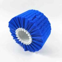 China Nylon Cylinder Roller Brush Zig Zag Modular Segment Brush For Food Industry for sale