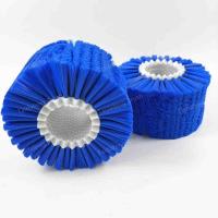 China Nylon Cylinder Roller Brush Zig Zag Modular Segment Brush For Food Industry for sale