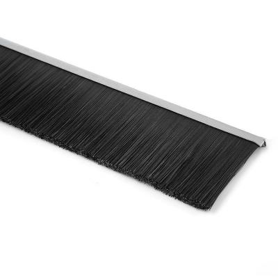 China Dust Proof Guard Nylon Garage Door Brush Strip Seal 3mm - 9mm Width for sale