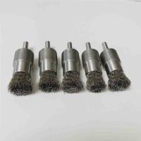 China Heavy Duty Stainless Steel Crimped Wire End Brush For Polishing And Deburring for sale
