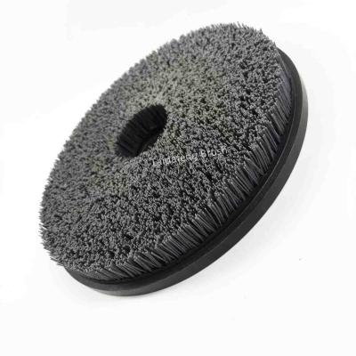 China Heavy Duty Nylon Abrasive Wheel Brush Disc Aluminum Finishing and Deburring Tool for sale