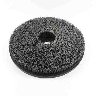 China Abrasive Nylon Sanding Wheel Disc Brush For Industrial Aluminum Profile Polishing for sale