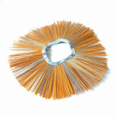 China 25 26 32 Inch Road Sweeping Brushes Street Steel Ring Poly Wafer Brushes for sale