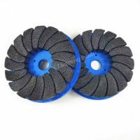 China Abrasive Plate Flap Brush Silicon Carbide Nylon Brush For Angle Grinder Deburring for sale