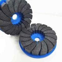 China Round Composite Hub Disc Deburring Brushes Silicon Carbide Filament for sale