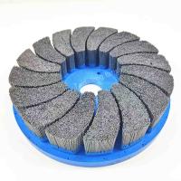 China Nylon Disc Wheel Polishing Brush Deburring With Abrasive Filament for sale