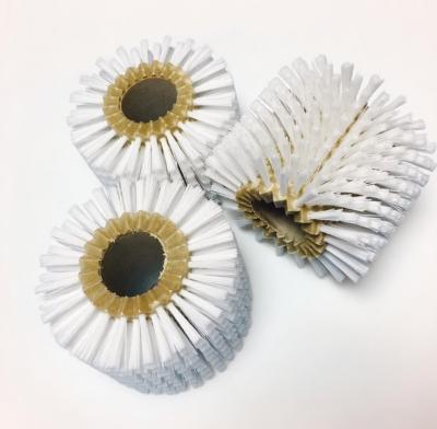 China Industrial Zig Zag Cylinder Brush Quick Snap Modular Tooth Segmented Roller Brush for sale