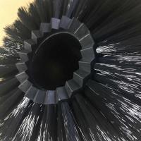 China Durable Conveyor Cleaning Cylinder Brushes Segment Roller Brush For Debris Removal for sale