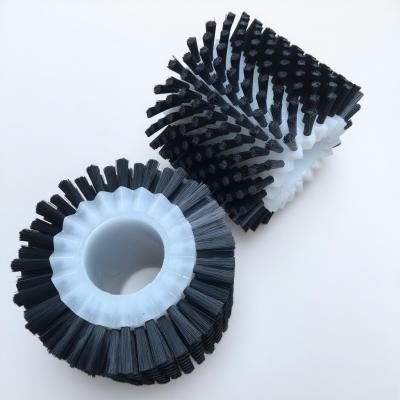 China Industrial Nylon Roller Brush Modular Segment Brush For Surface Cleaning And Polishing for sale