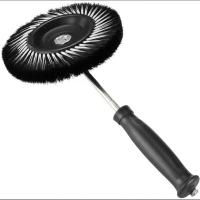 China 6 Inches Handle Length Nylon Bristle Disc Brush for Hard Surfaces Cleaning and Polishing Tool for sale
