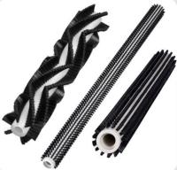 China Efficient Rotating Spiral Cylinder Roller Solar Panel Cleaning Brush with Nylon Bristles for sale