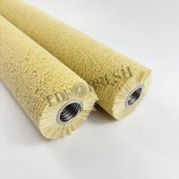 China Natural Sisal Tampico Fiber Spring Outward Strip Coil Spiral Roller Cleaning Brush for sale
