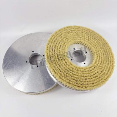 China Industrial Customized Sisal Bristle Aluminum Disc Brush for Cleaning and Polishing for sale
