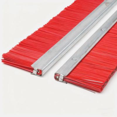 China Heavy Duty Nylon Plus Steel Wire Strip Brush for Concrete Block Brick Machine Mould for sale