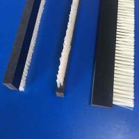 China PBT Filament Gate Shockproof Flat Lath Metal Channel Strip Brushes for sale
