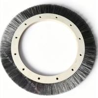 China Steel Wire Brush Wheel PVC Core Edge Press For Dyeing Finishing Stenter Machine for sale