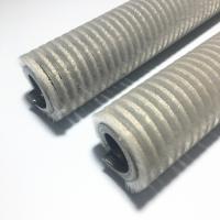 China Industrial Spiral Wound Cylindrical Brushes Nylon Filament Metal Channel For Industrial Cleaning Conveyor Maintenance for sale