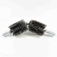 China Tube Pipe Cleaning Descaling Double Stems Twisted Wire Spiral Brush for Drill for sale