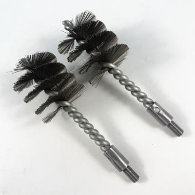 China Stainless Steel Twisted Wire Tube Cleaning Brush Custom Size Durable for sale