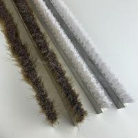 China Brush Strip Aluminum Base Brass Bristle Industrial Grade For Deburring Polishing for sale