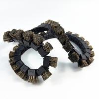China Toothed Timing Belt Brush with Boar Bristle and Reinforced Nylon Plastic Chain for Stable Stenter Overfeeding and Conveyor Cleaning for sale