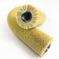 China Industrial Grade Cylindrical Sisal Roller Brush with Natural Sisal Fiber and Customizable Size for Metal Polishing for sale