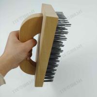 China Industrial Butcher Block Brush  with Carbon Steel and Stainless Steel Bristles for Rust Removal for sale