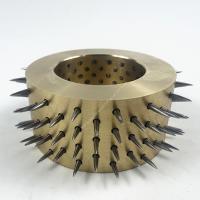 China Brass Body Pin Roller with Hardened Steel Pins for Customizable Industrial Perforation for sale