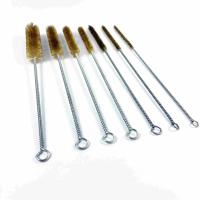 China Industrial Brass Wire Tube Cleaning Brush with Customizable Size and Twisted Wire Handle for Pipes and Heat Exchangers for sale