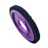 China Wear-resistant Pig Hair Stenter Brush with 3 Hole Fixation and Customizable Bristle Height for Textile Finishing Machines for sale