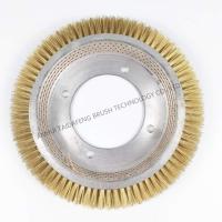 China High Purity Brass Wire Wheel Brush for Non-damaging Dye Residue Removal and Heat Resistant Textile Applications for sale
