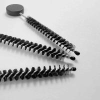 China Precision Nozzle Tube Brush With Stop Disc Nylon Bristle and Twisted Stainless Steel Wire Core for Small Tube Internal Cleaning for sale