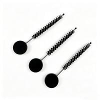 China Precision Nozzle Tube Brush With Stop Disc Nylon Bristle and Twisted Stainless Steel Wire Core for Small Tube Internal Cleaning for sale
