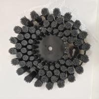 China Cluster Abrasive Nylon Disc Brush with Silicon Carbide Filament For Aluminum Alloy Wheel Hub Polishing & Deburring for sale