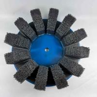 China Segmented Fan Abrasive Nylon Turbine Disc Brush for Alloy Wheel CNC Deburring & Polishing for sale