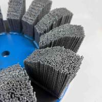 China Segmented Fan Abrasive Nylon Turbine Disc Brush for Alloy Wheel CNC Deburring & Polishing for sale