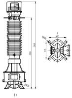 China Outdoor Vertical Oil Immersed Current Transformer 230KV Air Permeable Sealing for sale