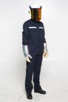 China Environmental ARC Flash Suit Anti-Splash With 3M Flame Retardant Reflective Strip for sale
